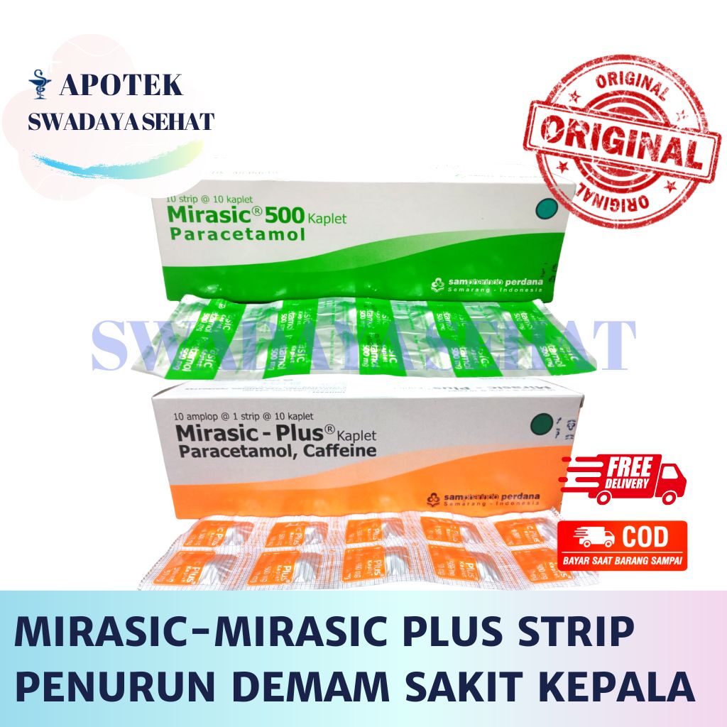 Jual MIRASIC PLUS - MIRASIC STRIP 10 Tablet - Obat Penurun Demam Sakit ...