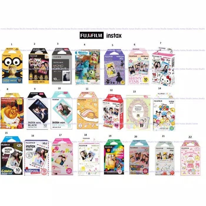 Jual PAPER FUJIFILM INSTAX MINI MOTIF 10LEMBAR | Shopee Indonesia