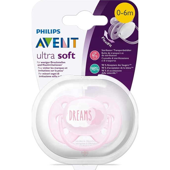 Jual Philips AVENT Ultra Soft Pacifier 0-6M | Shopee Indonesia