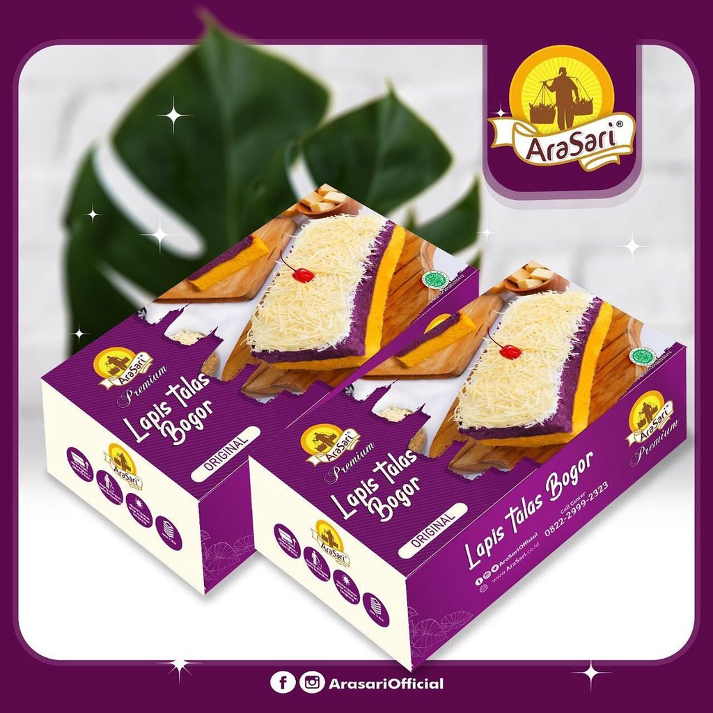 Jual Lapis Talas Bogor Arasari Rasa Original Talas | Shopee Indonesia