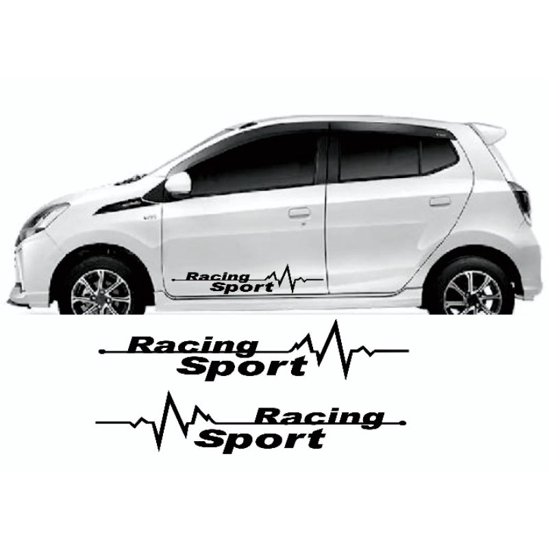 Jual promo stiker mobil sticker cutting racing sport buat body mobil ...
