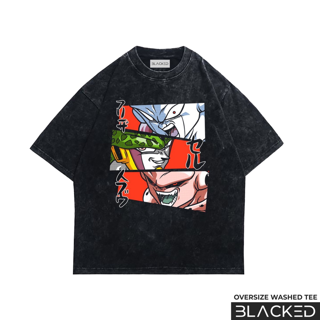 Jual KAOS FRIEZA CELL BUU OVERSIZE / STONEWASH / OVERSIZED WASHED TEES ...