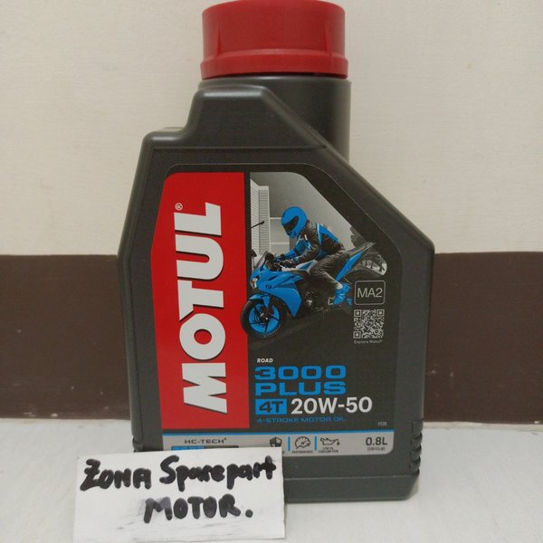 Jual Motul 4T 3000 Plus 20W50 800 ml untuk motor bebek MA2/SL (Barcode ...