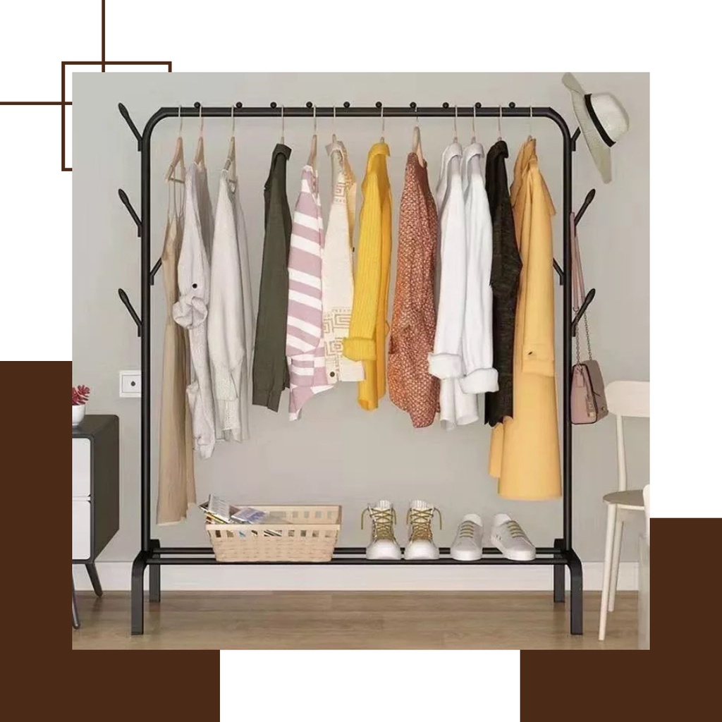 Jual Goto Spiko Rak Besi Gantungan Stand Hanger Pakaian Baju | Shopee ...