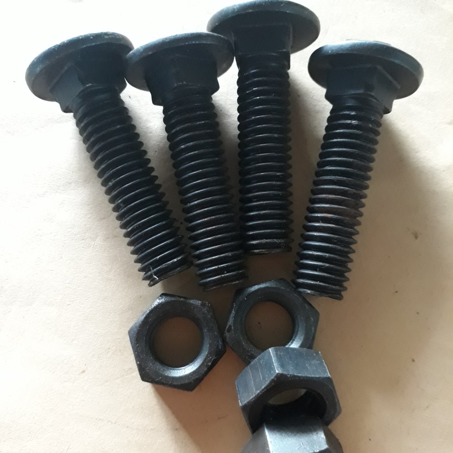 Jual Baut + Mur CB 5/16 x 1 1/4 /(inchi)/CB payung hitam/panjang 3cm/(per pcs) | Shopee Indonesia