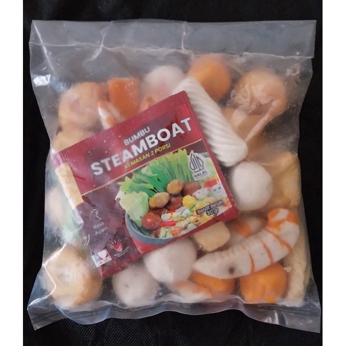Jual Bakso Mix Seafood PLUS Bumbu STEAMBOAT Kemasan 500 gram | Shopee ...