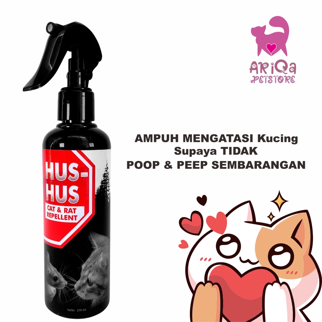 Jual HUS HUS Cat and Rat Repellent 250 ml spray AMPUH Atasi kucing dan tikus agar tidak pee dan ...
