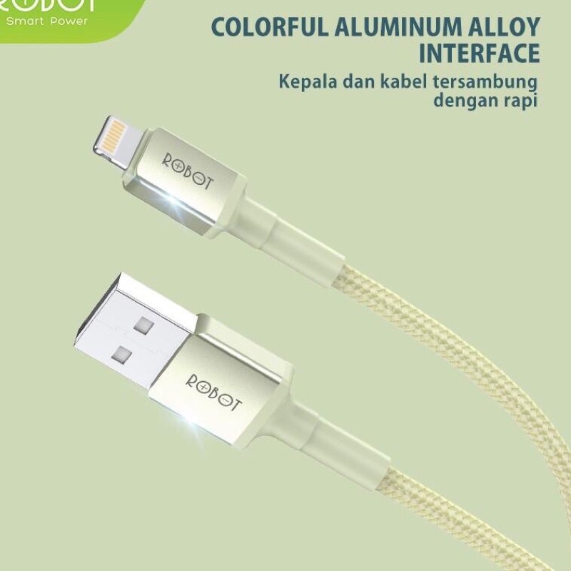 Jual [ROBOT] Kabel Data Usb Lightning Fast Charge 6/6s/7/8/7+/8+SE//X ...