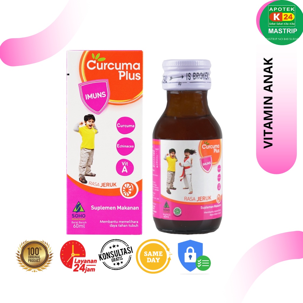 Jual Curcuma Plus Imuns Sirup / Multivitamin Anak / 2 Tahun - Dewasa ...