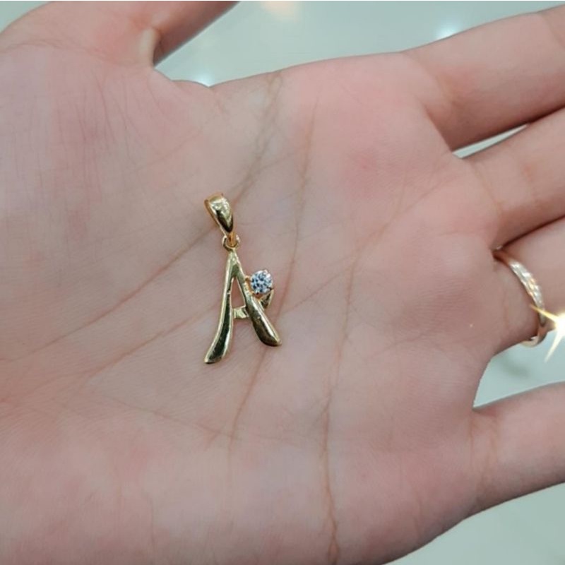 Jual Liontin huruf A pmt emas asli kadar 400 | Shopee Indonesia