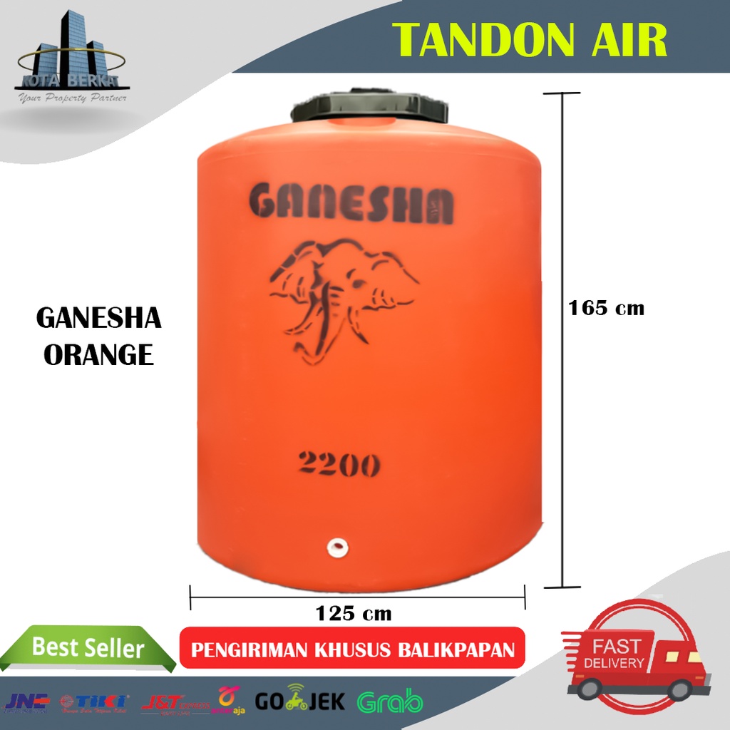 Jual TANDON AIR / TANGKI AIR GANESHA SNI 2200L | Shopee Indonesia