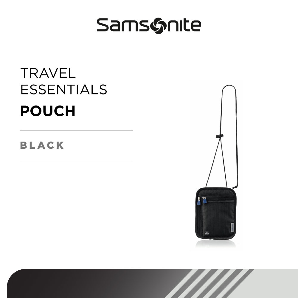 Jual Samsonite Travel Essentials Rfid Neck Pouch - Black | Shopee Indonesia