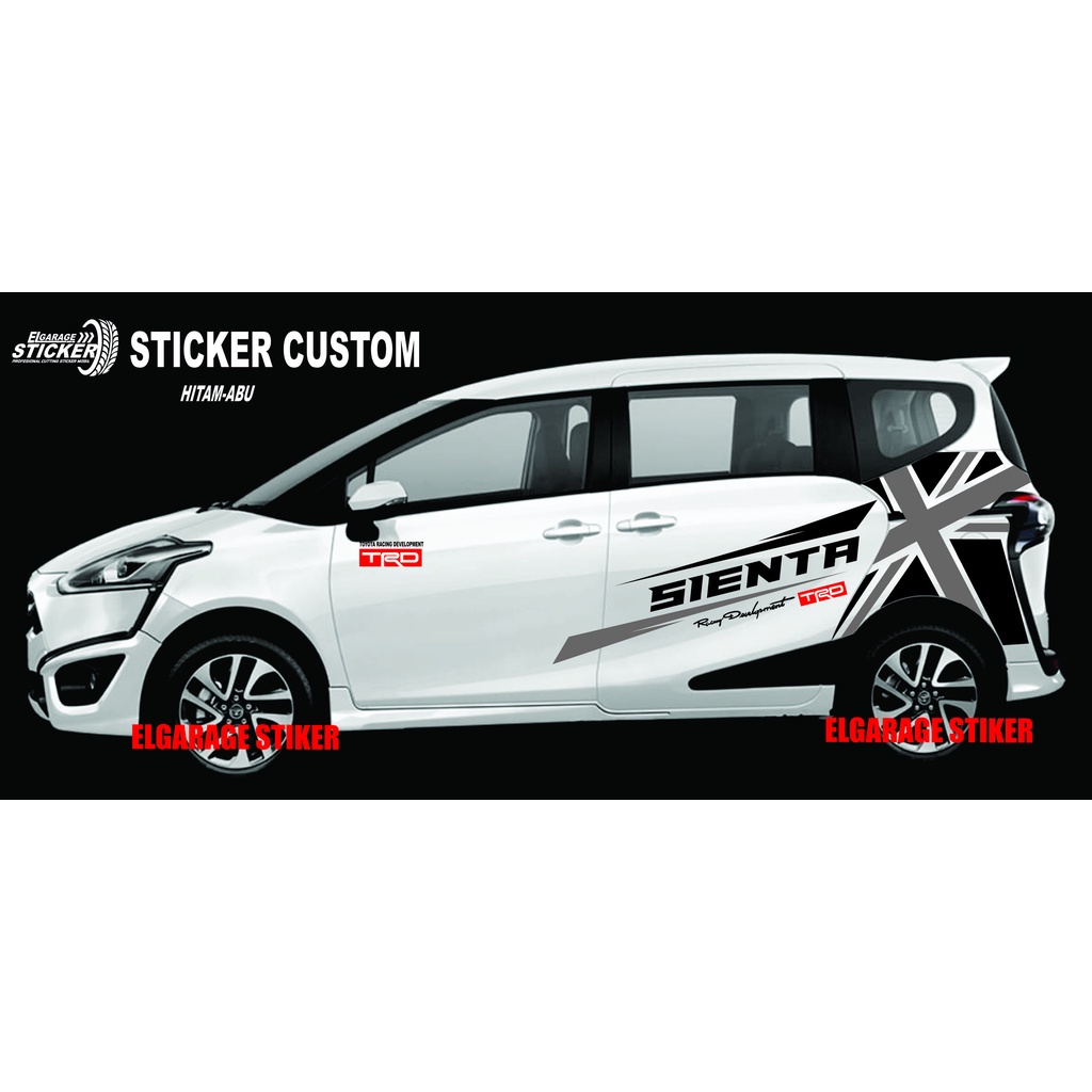 Jual Stiker mobil toyota sienta cutting stiker striping variasi body ...
