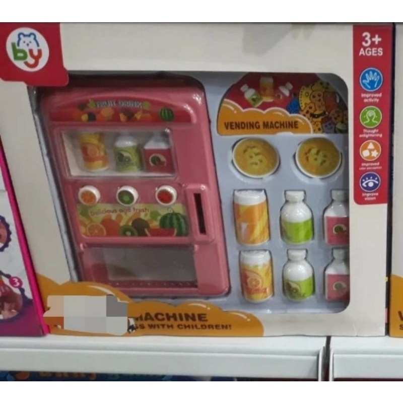 Jual Mainan vending machine mesin minuman pink | Shopee Indonesia