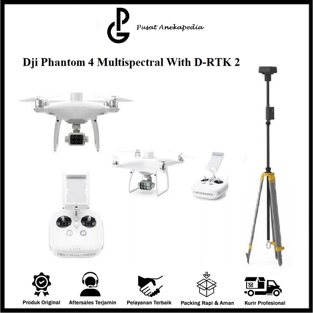 Jual Dji Phantom 4 Multispectral With D-RTK 2 Mobile Station Combo ...