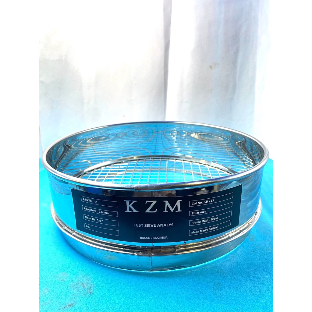 Jual Test Sieve Ayakan Mesh 3/8" (9,8mm) Diameter 20cm atau 8 inchi ...