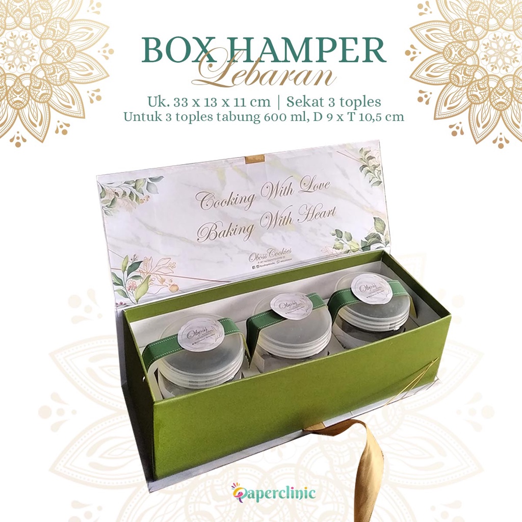 Jual Box hampers lebaran ukuran 33 x 13 x 11 cm hardbox parcel idul ...