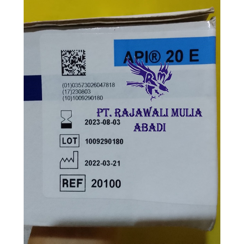 Jual API 20 E Panel/Strip, 25 Strips BIOMERIEUX 20100 bukan SUPELCO ...