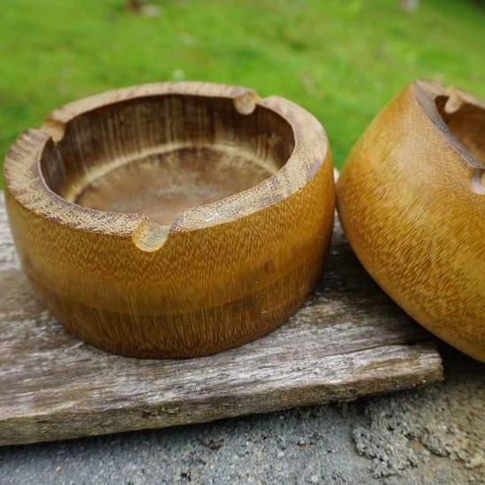 Jual Asbak Bambu Ramah Lingkungan super Murah Kado Unik | Shopee Indonesia