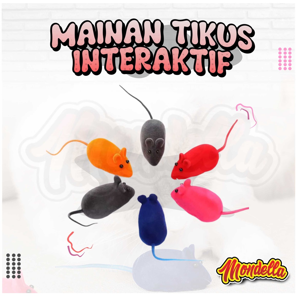 Jual Mainan Tikus Interaktif Tikus Cit-Cit Kucing Cat Toys Bentuk Tikus ...