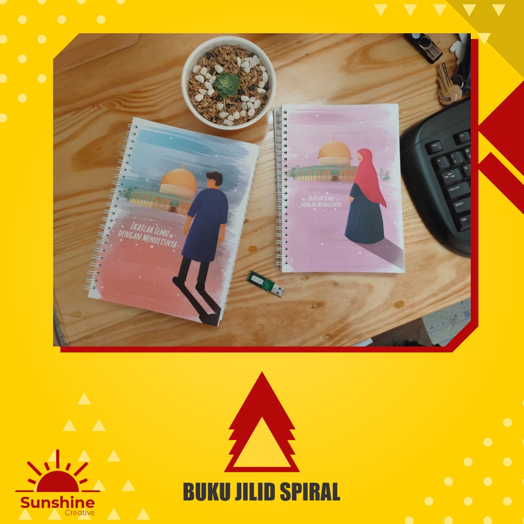 Jual Notes A5 Spiral ISI BERGARIS / POLOS - 60 Halaman (30lembar) HVS ...