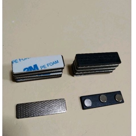 Jual Magnet Dada Magnet Nama Magnet name tag magnet pin 45x13x6mm ...