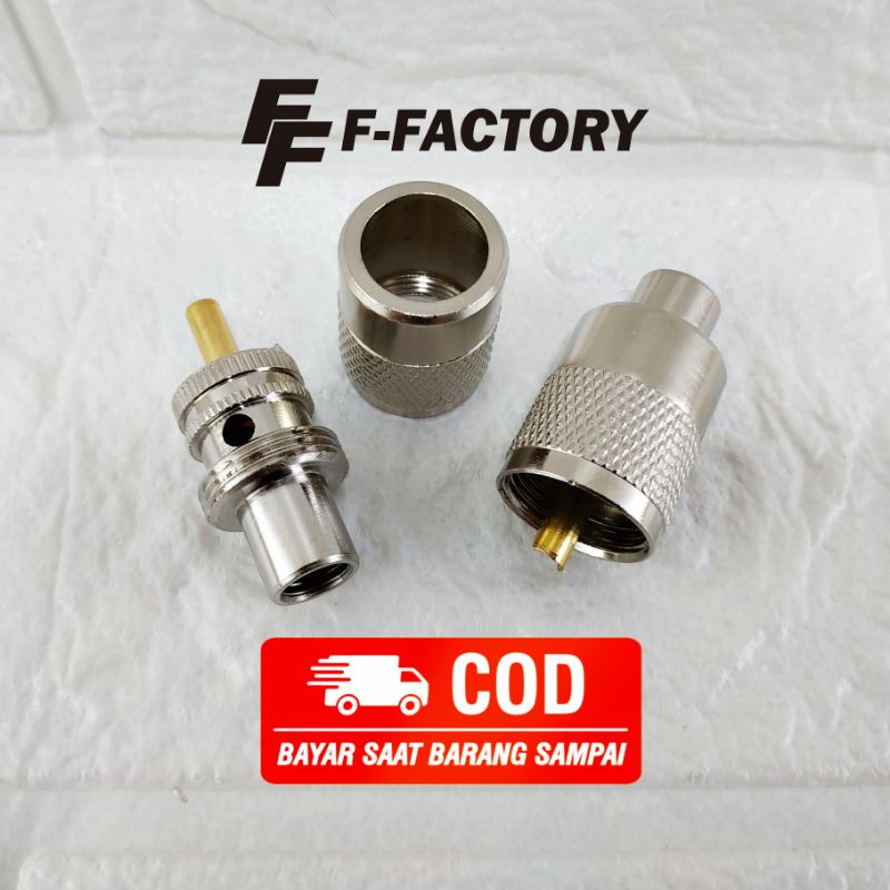 Jual Konektor PL Male kabel RG58.Cocok buat Konektor Antena HT dan Rig. | Shopee Indonesia