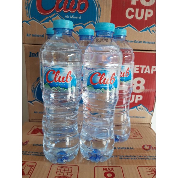 Jual Club air mineral botol 1dus karton 600ml X 24pcs | Shopee Indonesia