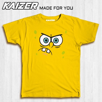 Jual KAIZER RH-0367 Kaos Spongebob Serious Face Tampang Serius ...