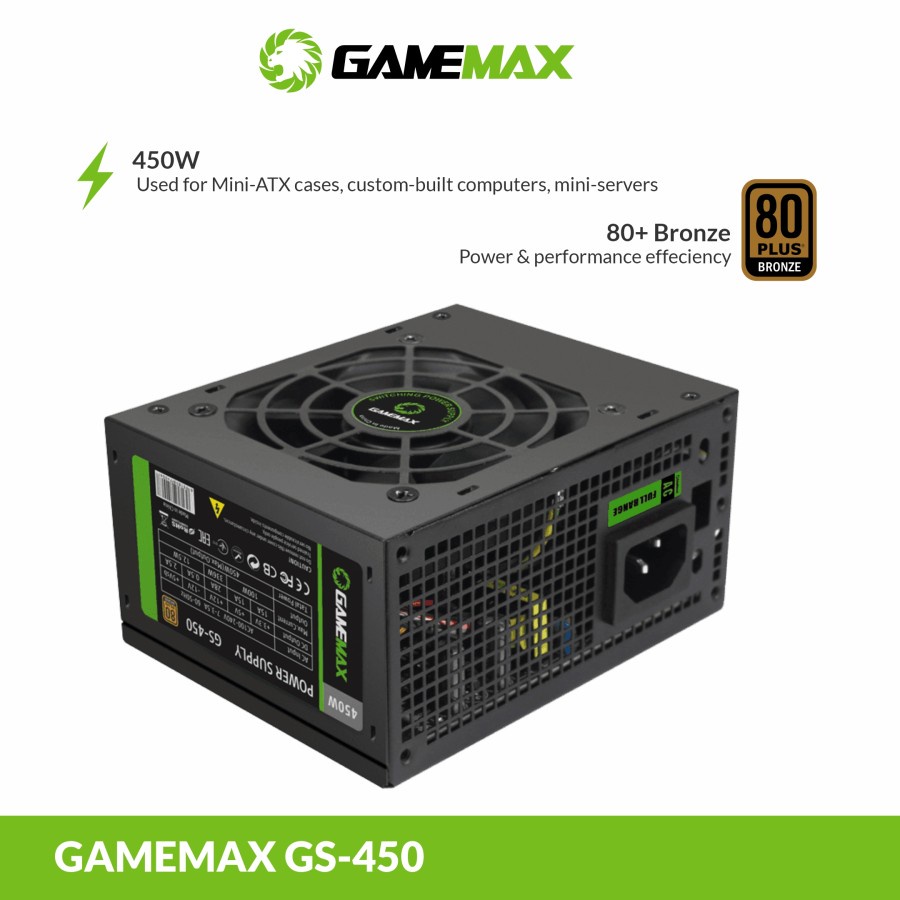 Jual Gamemax GS-450 Power Supply 450W 80+ Bronze SFX Micro - PSU ...