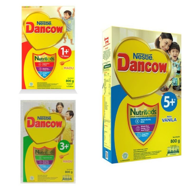 Jual DANCOW 1+/3+/5+ VANILA/MADU/COKLAT 350GR | Shopee Indonesia