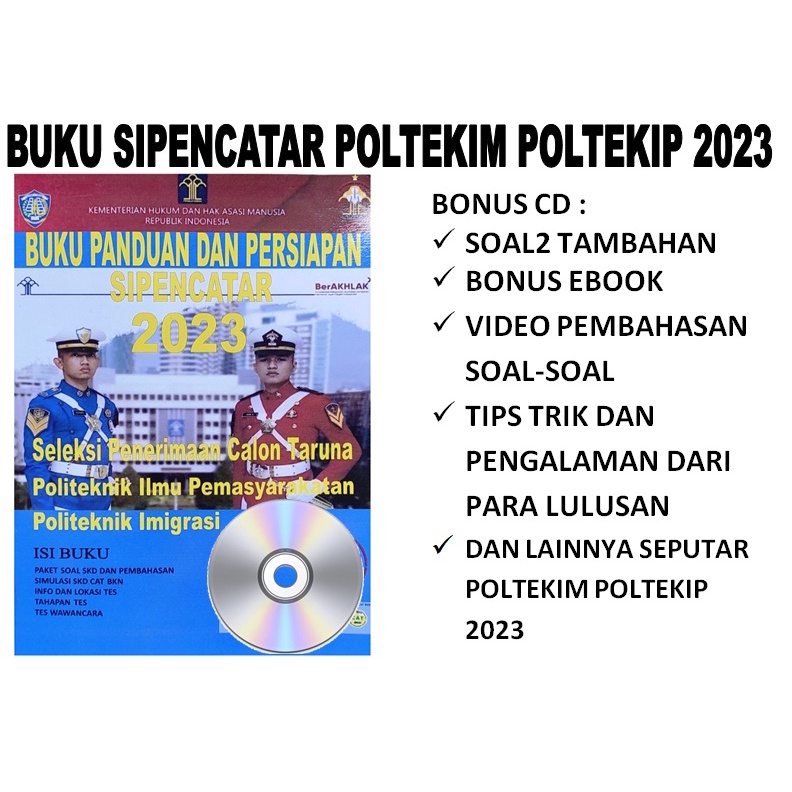 Jual BUKU SELEKSI UJIAN CALON TARUNA POLTEKIP POLTEKIM 2023 KEMENKUMHAM ...