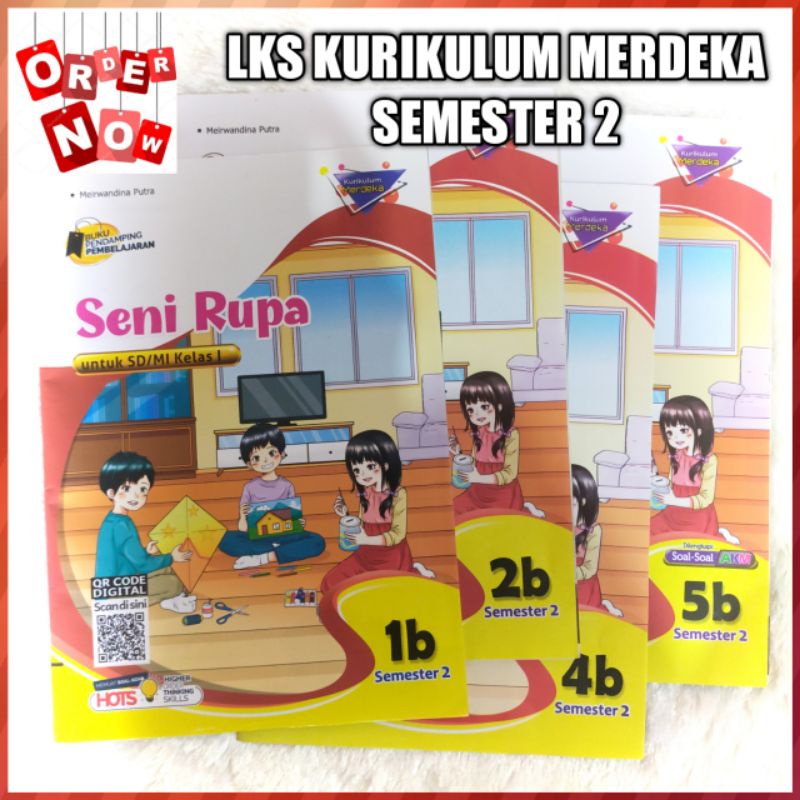 Jual LKS Cemara Seni Rupa Kurikulum Merdeka Kelas 1,2,4,5 SD/MI Semester 2 - CV. Putra Nugraha ...