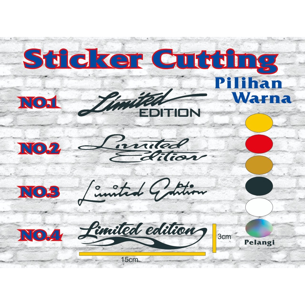 Jual Sticker Variasi Limited Edition | Shopee Indonesia