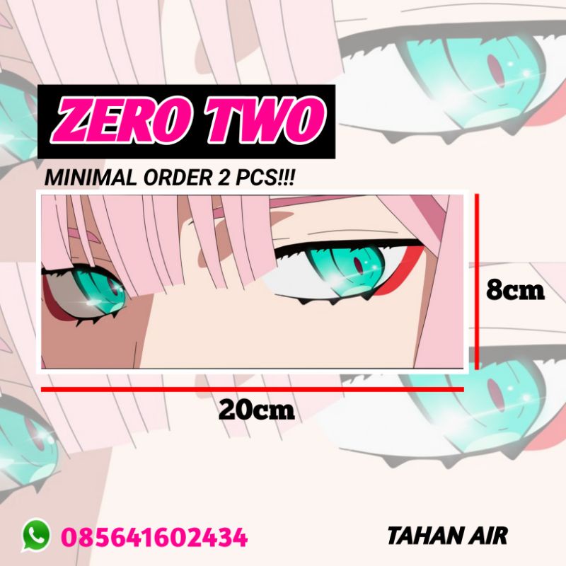 Jual STIKER ANIME EYES SLAP ZERO TWO DARLING IN THE FRANXX | Shopee ...