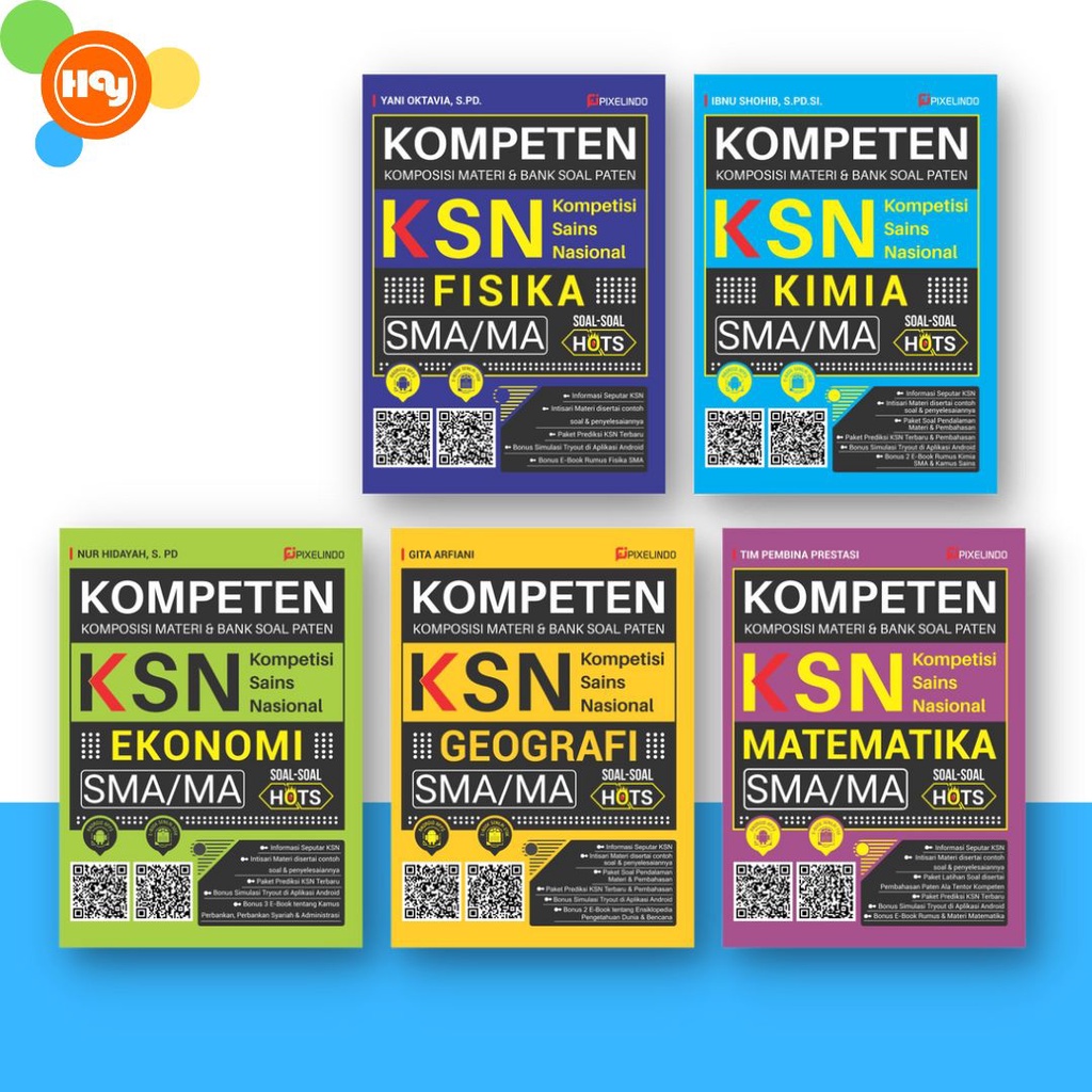 Jual Buku KSN | Kompeten KSN Matematika, Kimia, Geografi, Fisika, Ekonomi SMA/MA | Shopee Indonesia