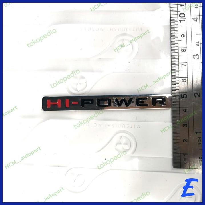 Jual emblem tulisan logo Hi-power pajero sport ORIGINAL | Shopee Indonesia