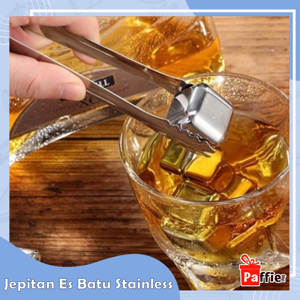 Jual Jepitan Es Batu Stainless Penjepit Makanan Oven Capitan Kue Tong ...