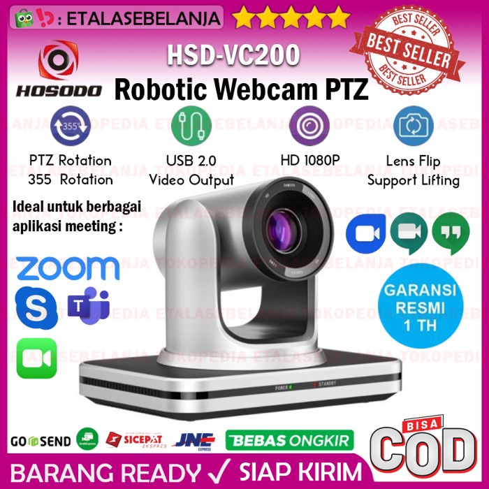 Jual Webcam Robotic Webcam Ptz Usb Fullhd Video Conference Camera ...