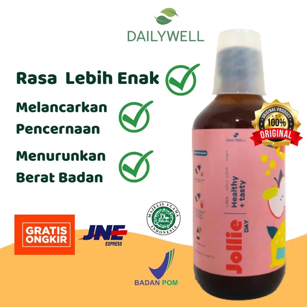 Jual Dailywell Jollie Day (Ramuan 100% sari lemon murni, Cuka apel dan Madu) | Shopee Indonesia