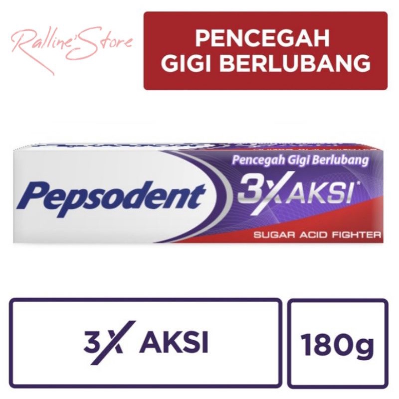 Jual Pepsodent PENCEGAH GIGI BERLUBANG 3X AKSI with Clinically Proven ...