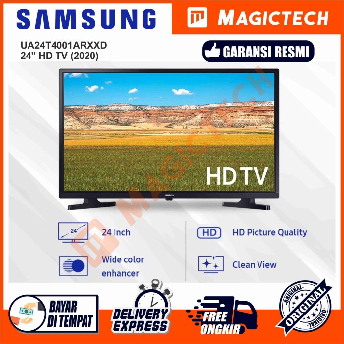 Jual TV LED SAMSUNG 24 INCH / 24" UA24T4001 HD TV USB MOVIE | Shopee ...