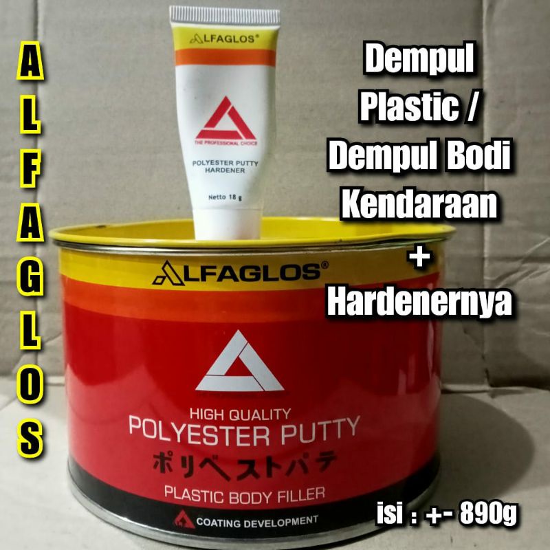 Jual Dempul Plastic / Dempul Bodi Kenderaan - Motor + Hardener Alfa ...
