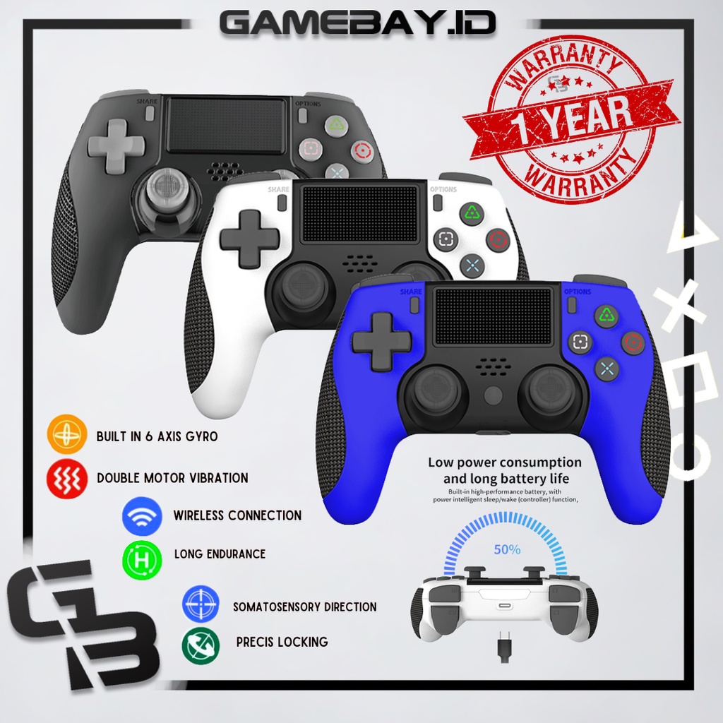 Jual Lucky Fox Wireless Controller For PS4 - LF 0288 / Stick / Stik | Shopee Indonesia