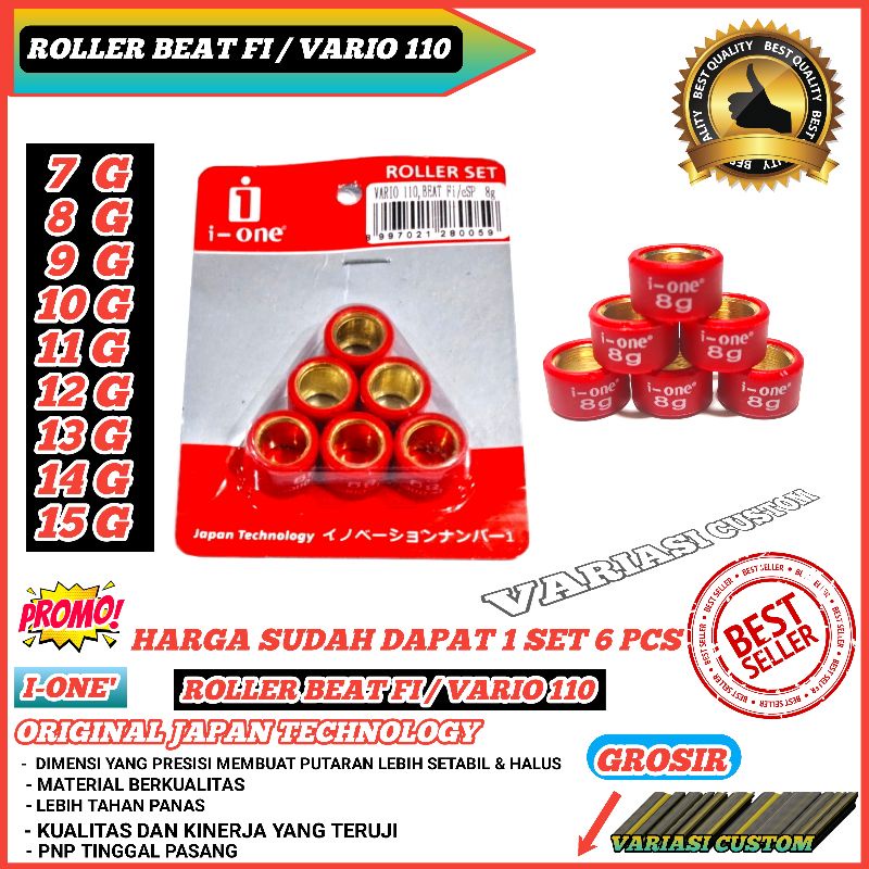 Jual ROLLER ROLER LOLER RULER LULER RACING ( BF ) BEAT FI ESP STREET POP VARIO 110 KARBU SCOOPY ...