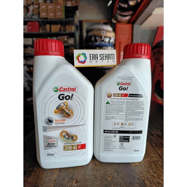 Jual "OLI CASTROL GO 0.8L 20W-40 ORIGINAL | Shopee Indonesia