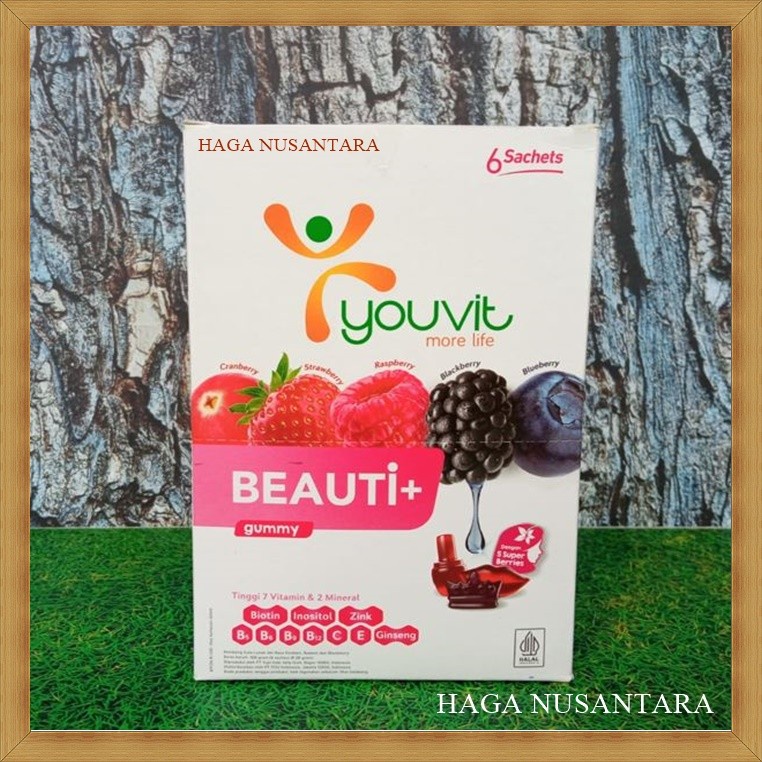 Jual Youvit Gummy Multivitamin Beauti+ Beauti Beauty 1 Box (Isi 6 Sachet) | Shopee Indonesia