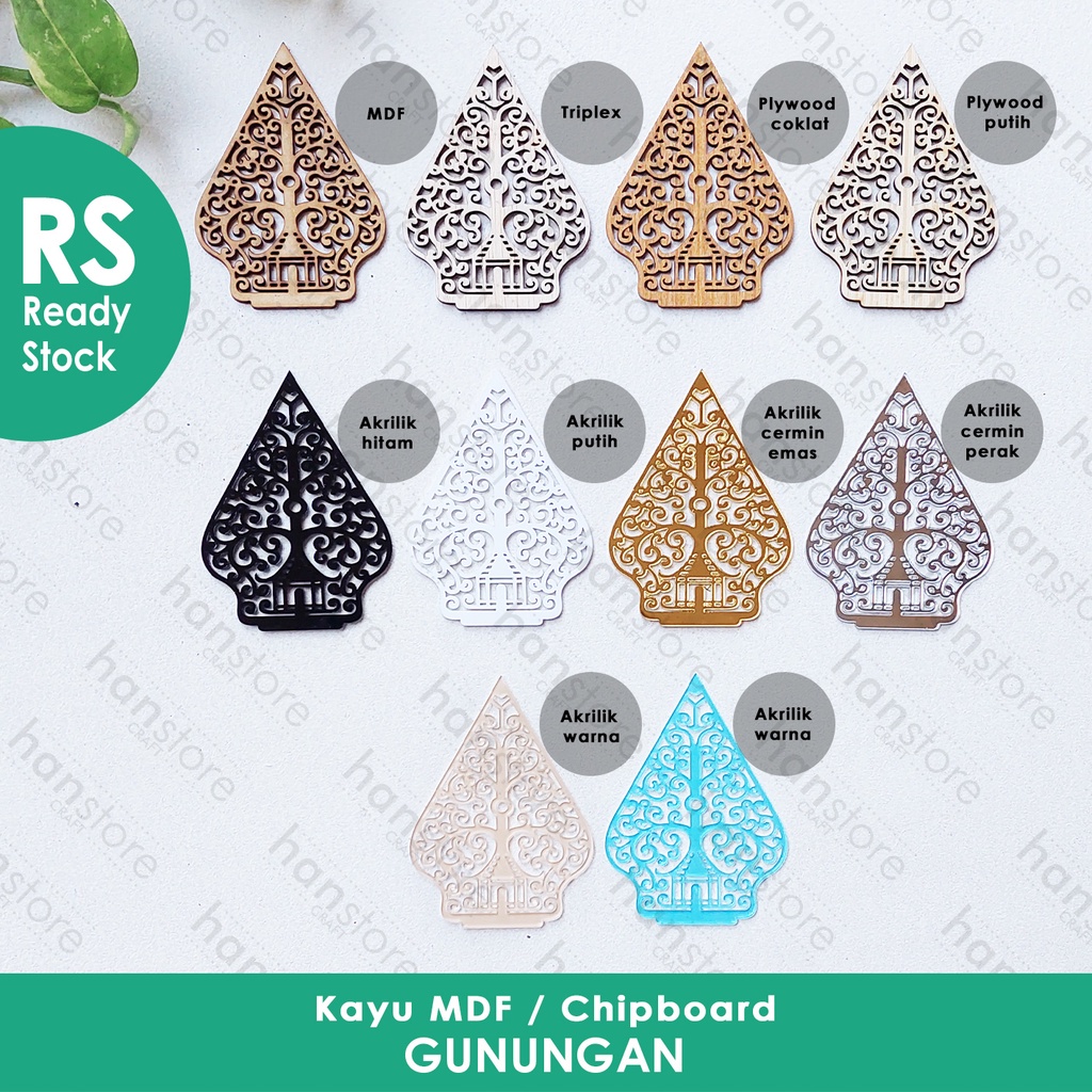 Jual RS 10 x 7,5 cm Gunungan MDF / Triplex / Politur / Plywood ...