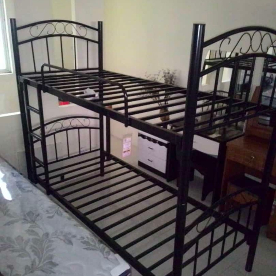 Jual Ranjang Besi 2 Tingkat Single Ranjang Besi Tingkat Divan Besi 190 ...