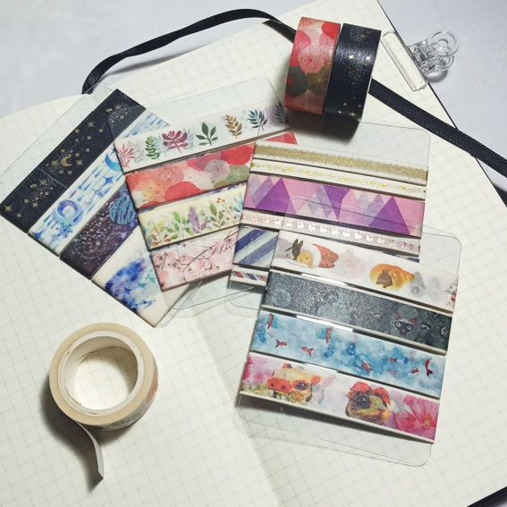 Jual Washi Tape Sample Set 1m / 1 Set Sampel Selotip Kertas Panjang 1m ...